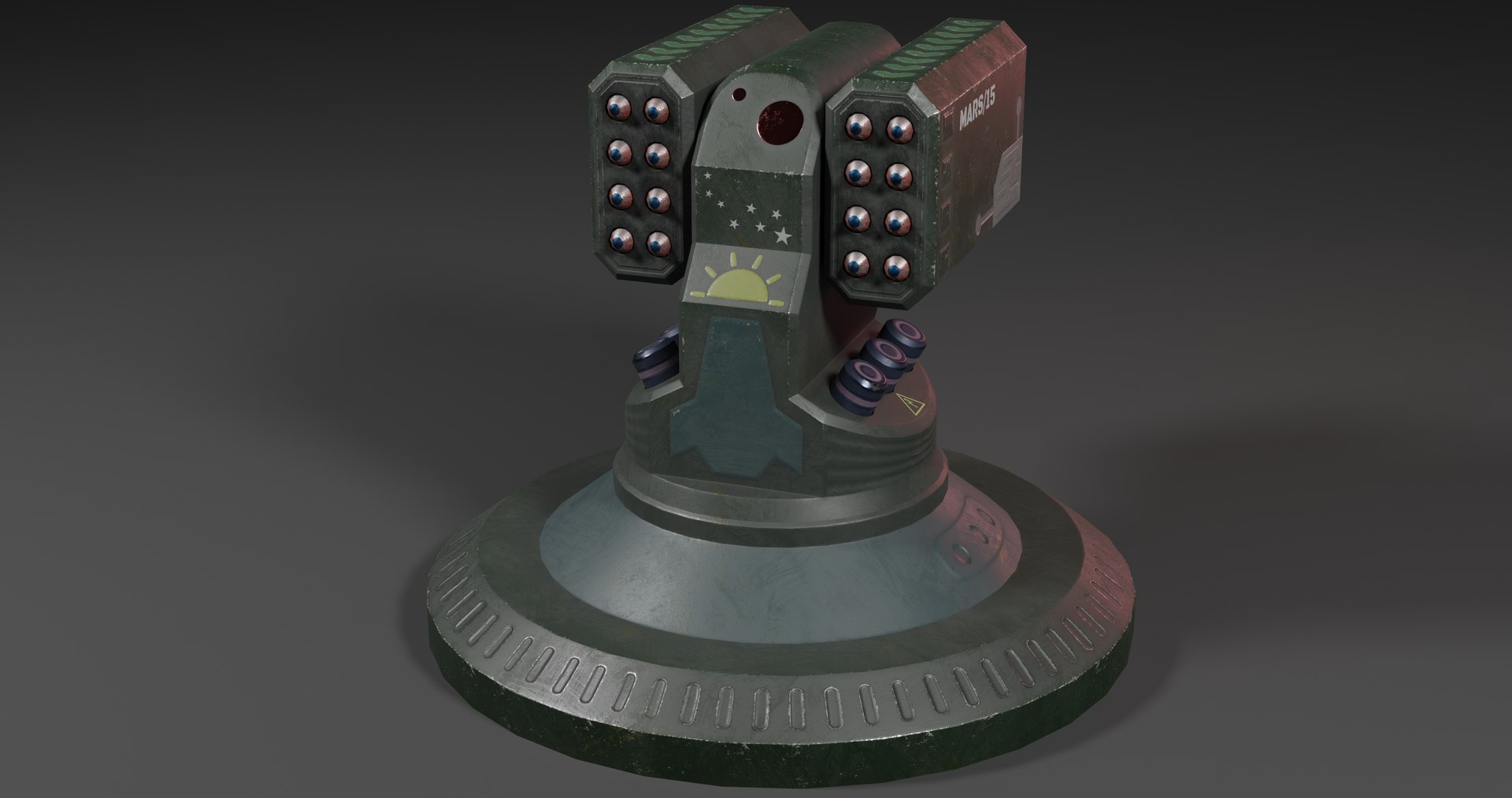 Turret Model - TurboSquid 1891957