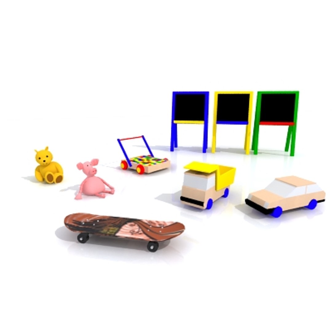 3d Kids Toys Model