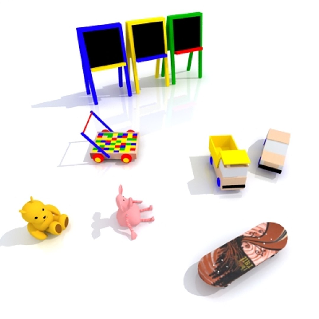 3d Kids Toys Model