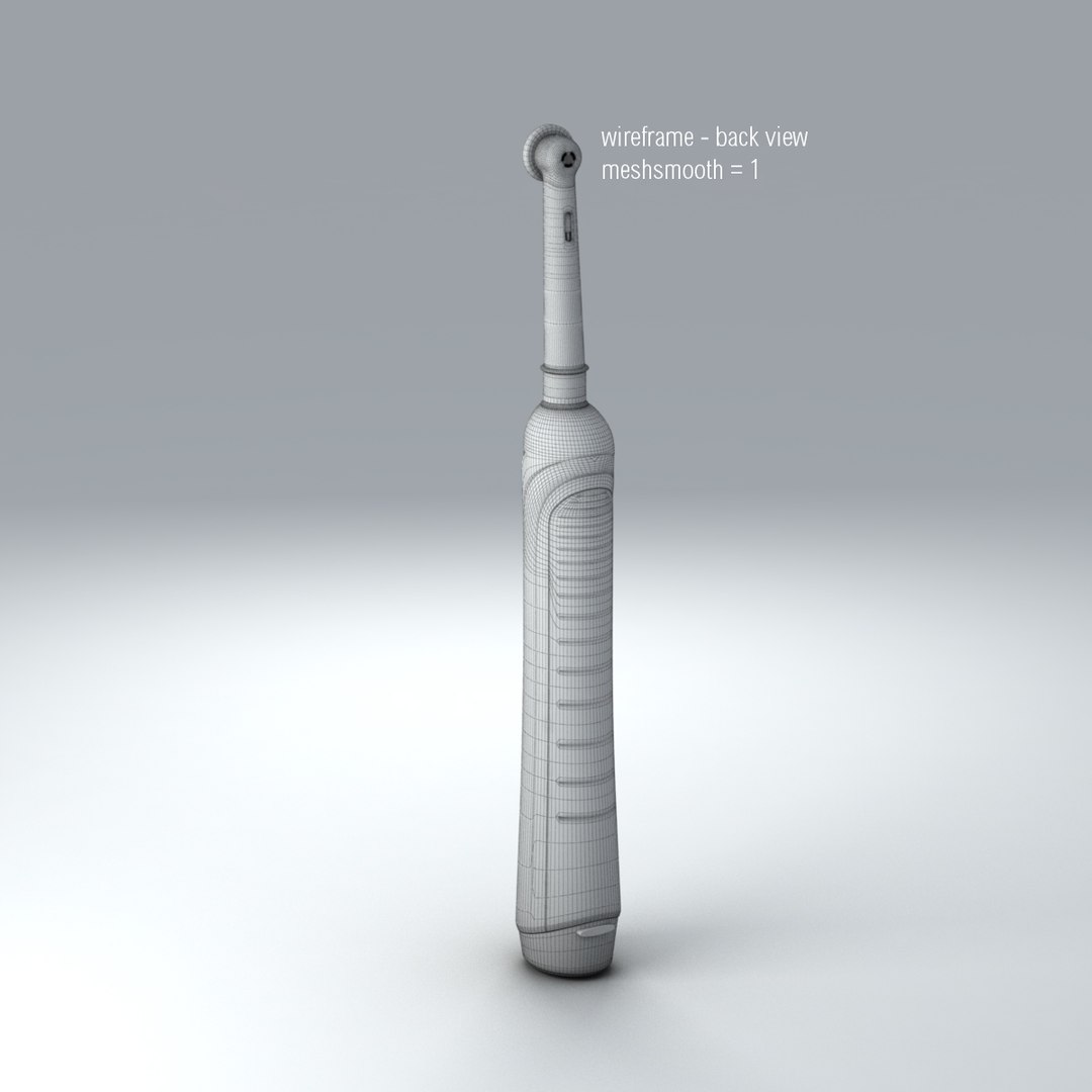 3d braun electric toothbrush brush model