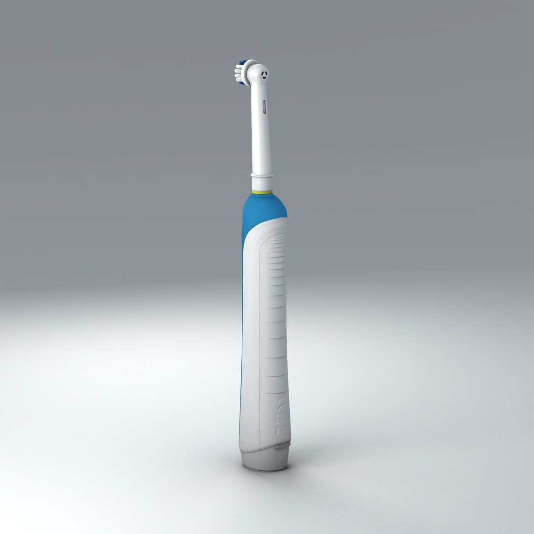 3d braun electric toothbrush brush model