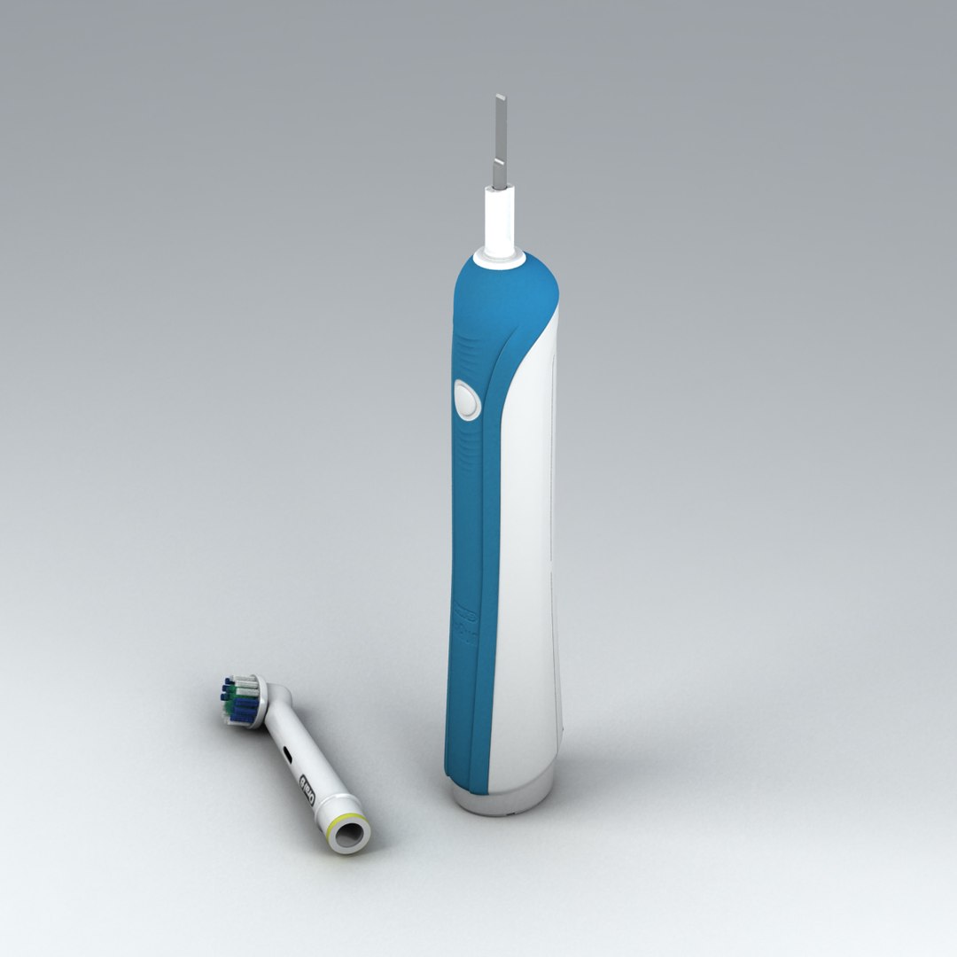 3d braun electric toothbrush brush model