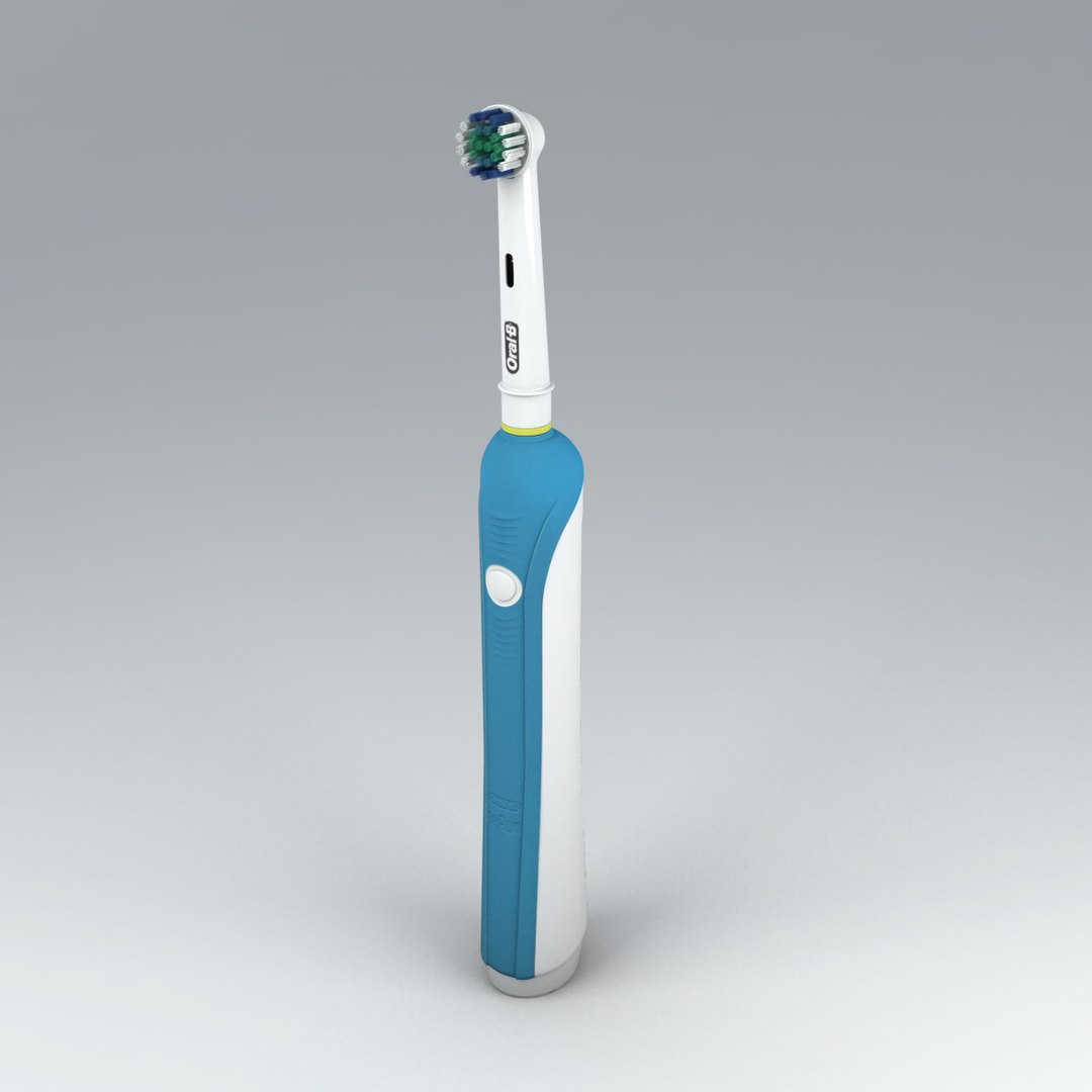 3d braun electric toothbrush brush model