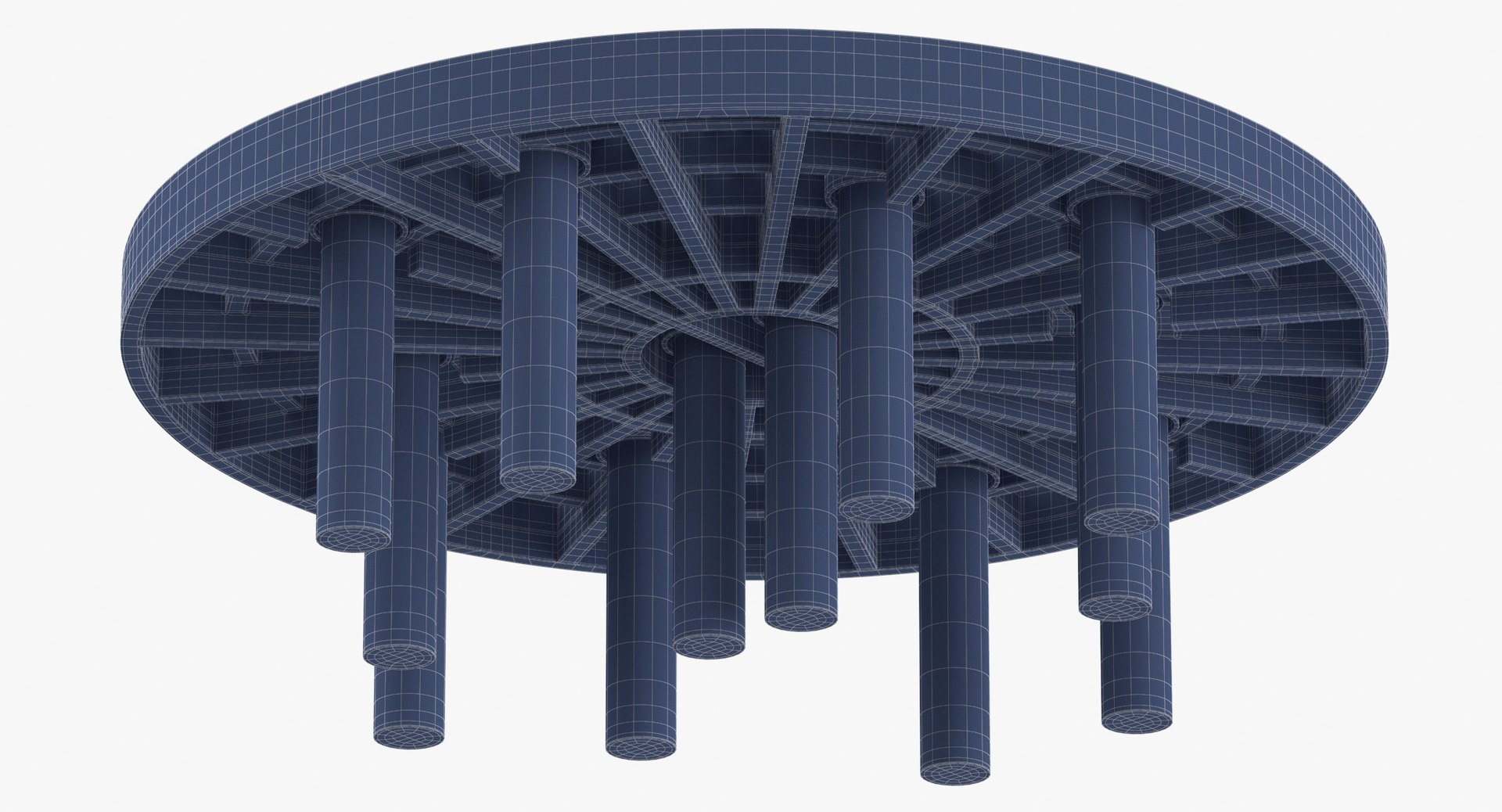 Modular shelving display Single and Double Tier Combinations 3D model ...
