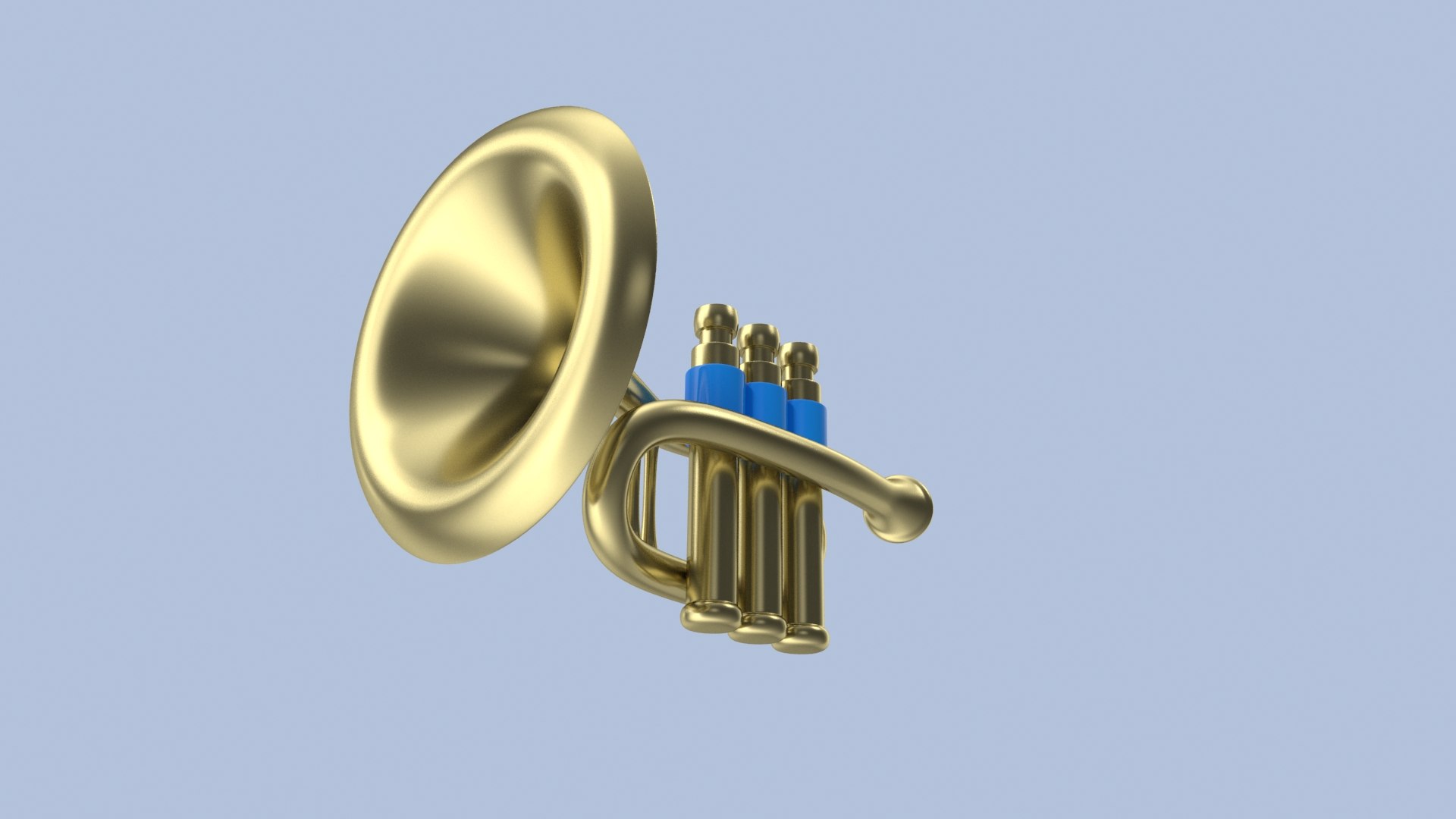 3D Trumpet Cartoon Style - TurboSquid 2101776