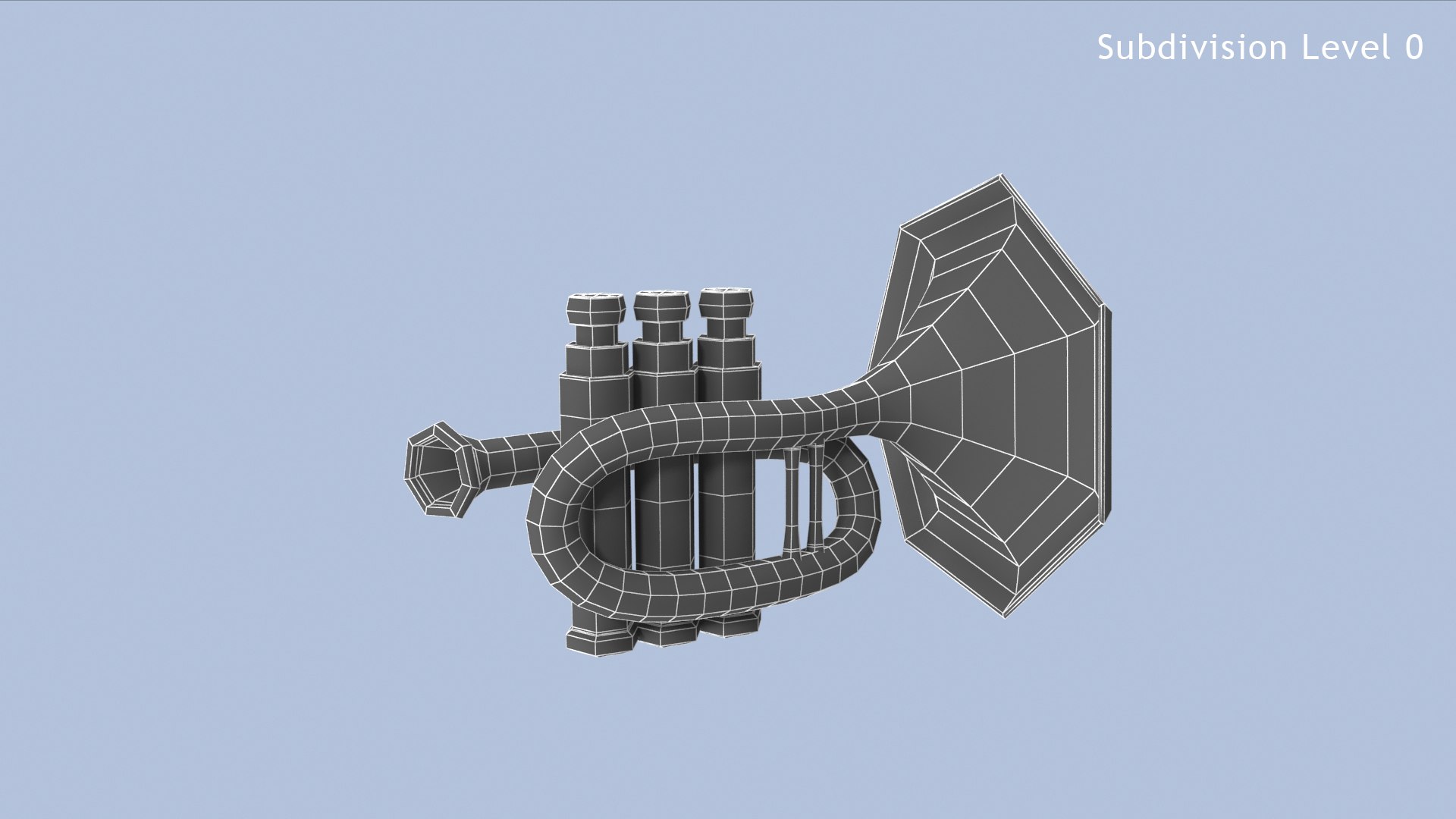 3D Trumpet Cartoon Style - TurboSquid 2101776