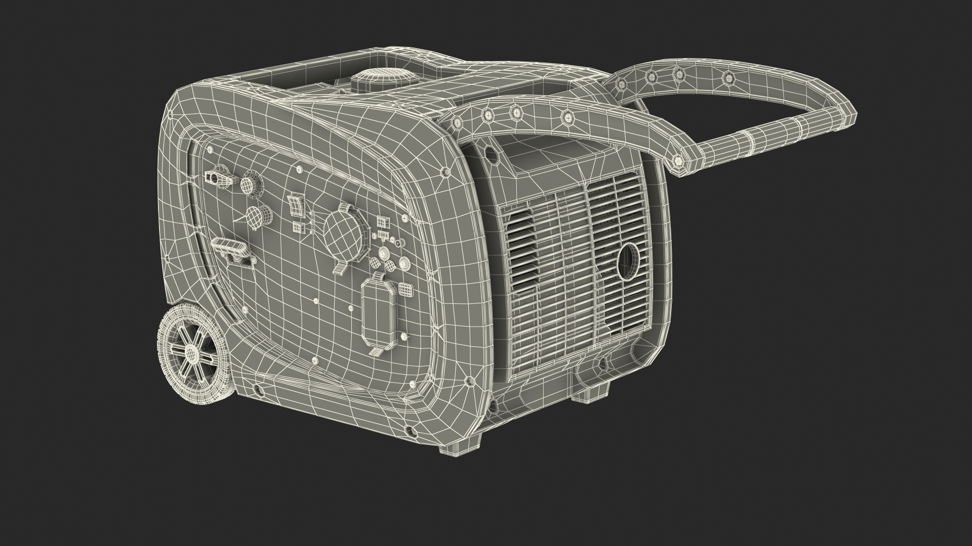 3D Portable Inverter Generator model - TurboSquid 1734307