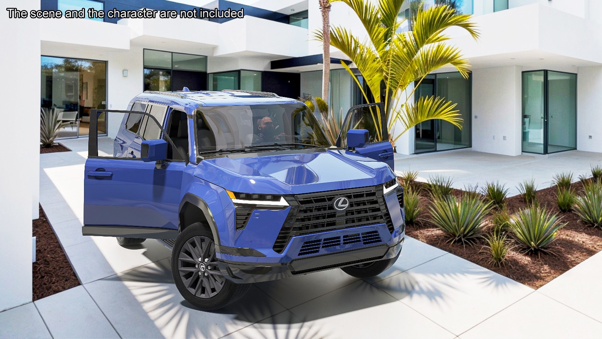 Lexus GX 550 SUV Nightfall Mica Blue Rigged 3D Model - TurboSquid 2327120
