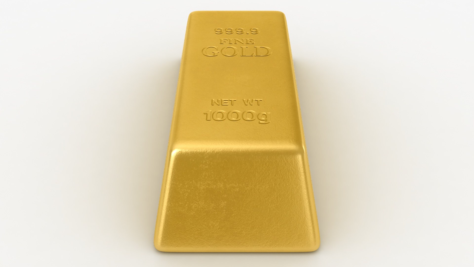 Realistic gold bar 3D model - TurboSquid 1556516