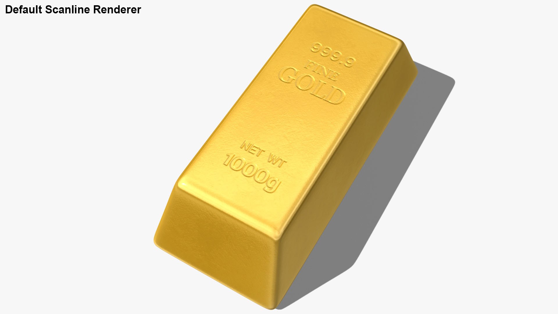 Realistic gold bar 3D model - TurboSquid 1556516