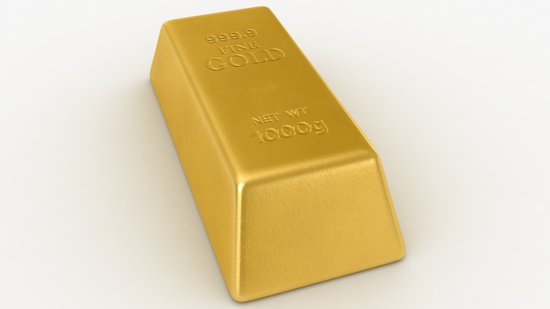 Realistic Gold Bar 3D Model - TurboSquid 1556516