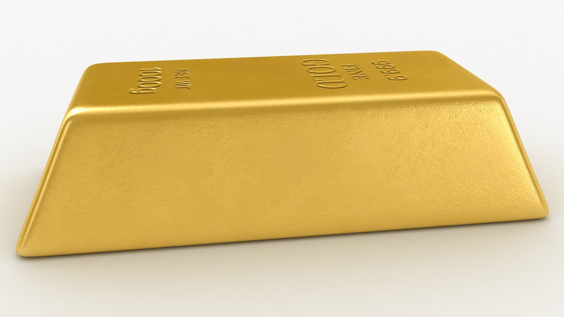 Realistic Gold Bar 3D Model - TurboSquid 1556516