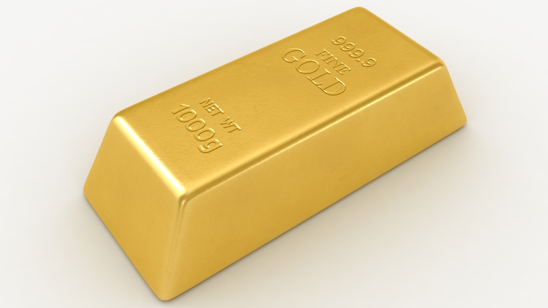 Realistic Gold Bar 3D Model - TurboSquid 1556516