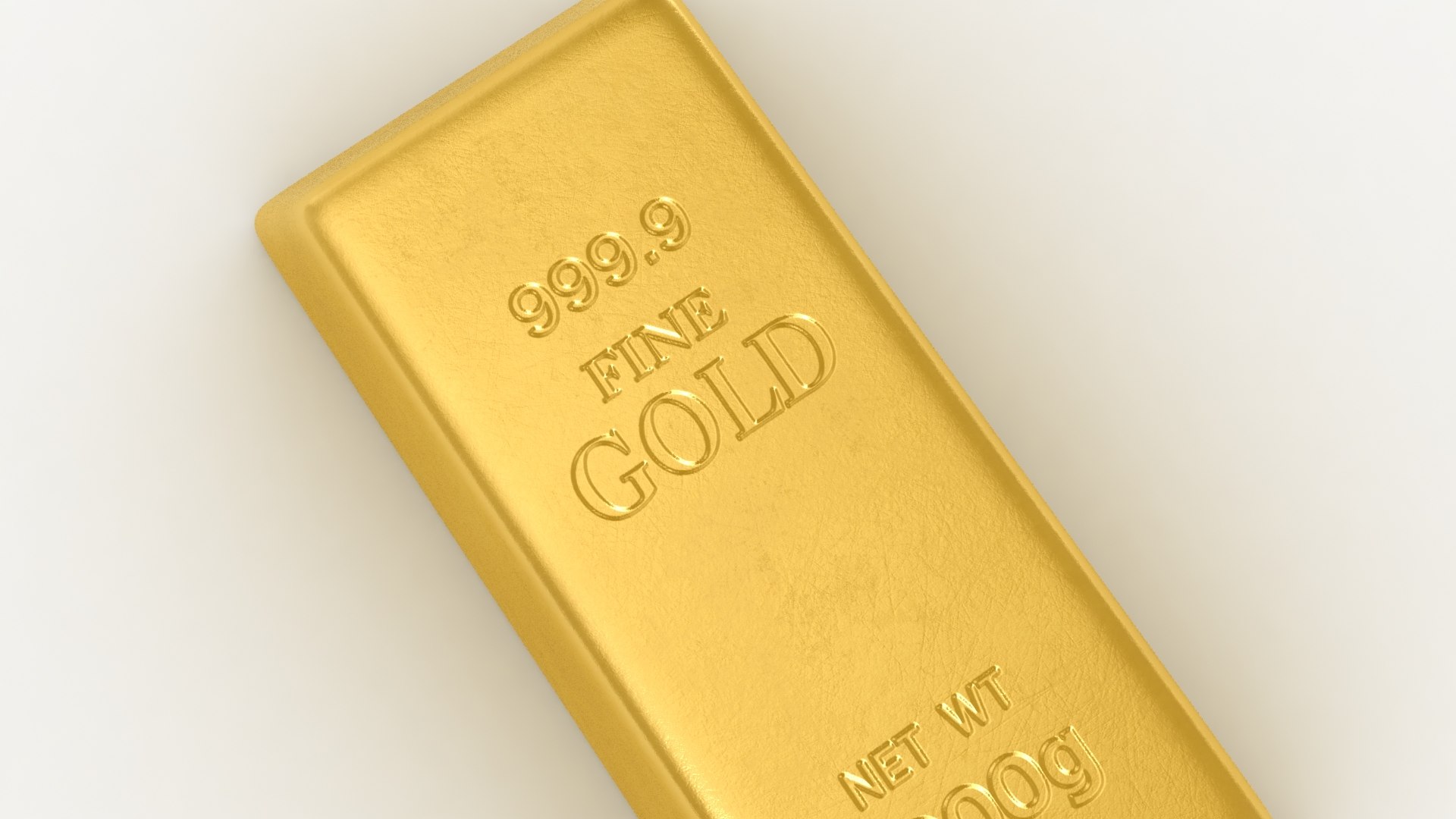 Realistic Gold Bar 3D Model - TurboSquid 1556516