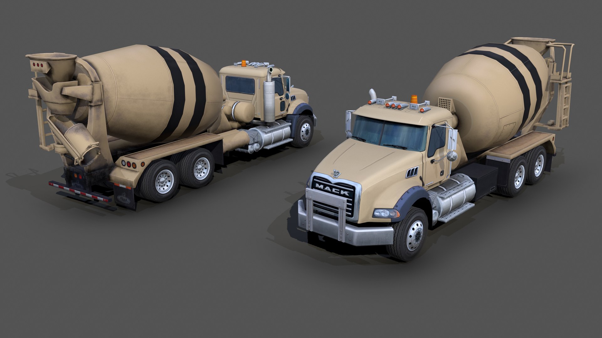 Mack GRANITE CT713 Mixer Truck S01 2006 3D - TurboSquid 1905394