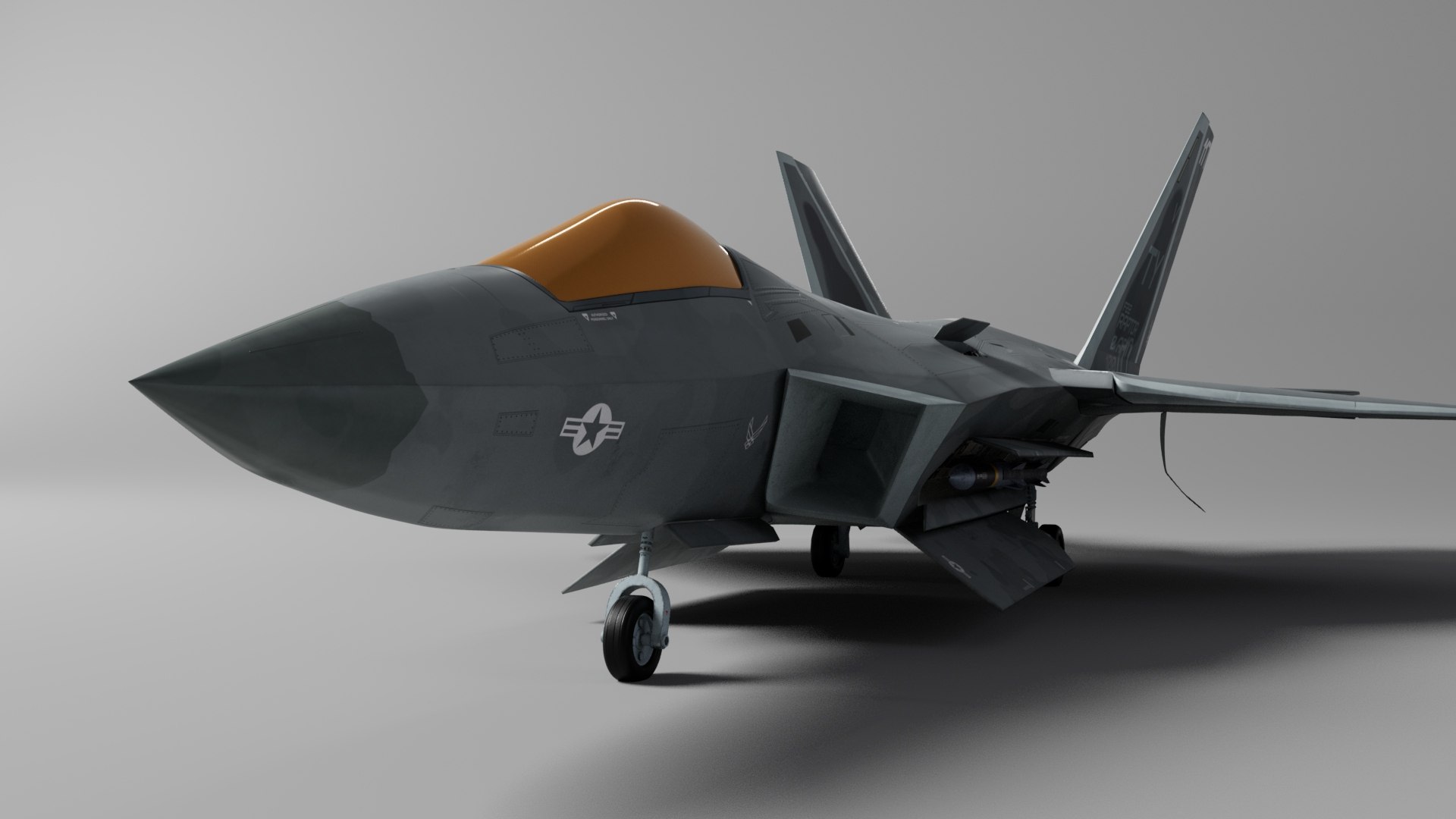 F 22 RAPTOR RIGGED 3D Model - TurboSquid 2241126