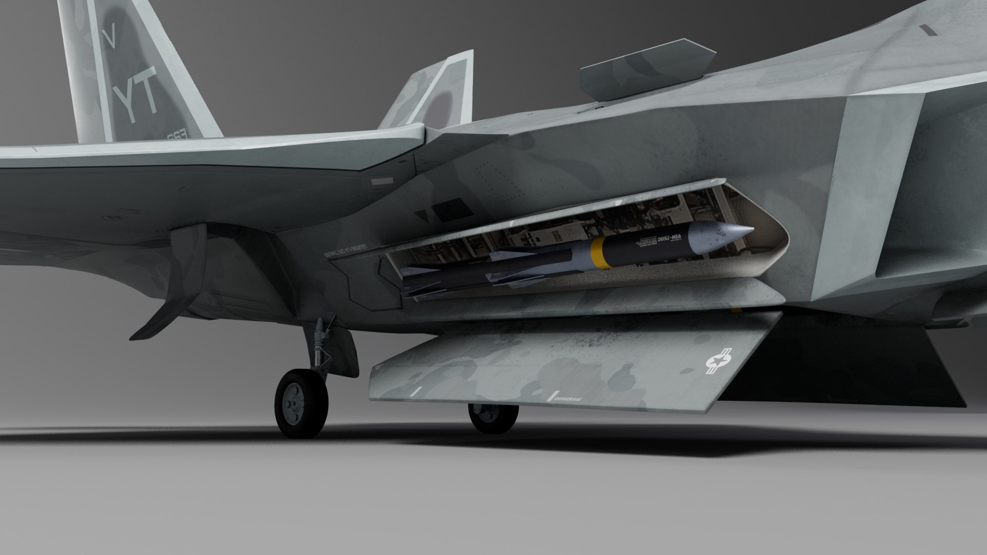 F 22 RAPTOR RIGGED 3D Model - TurboSquid 2241126