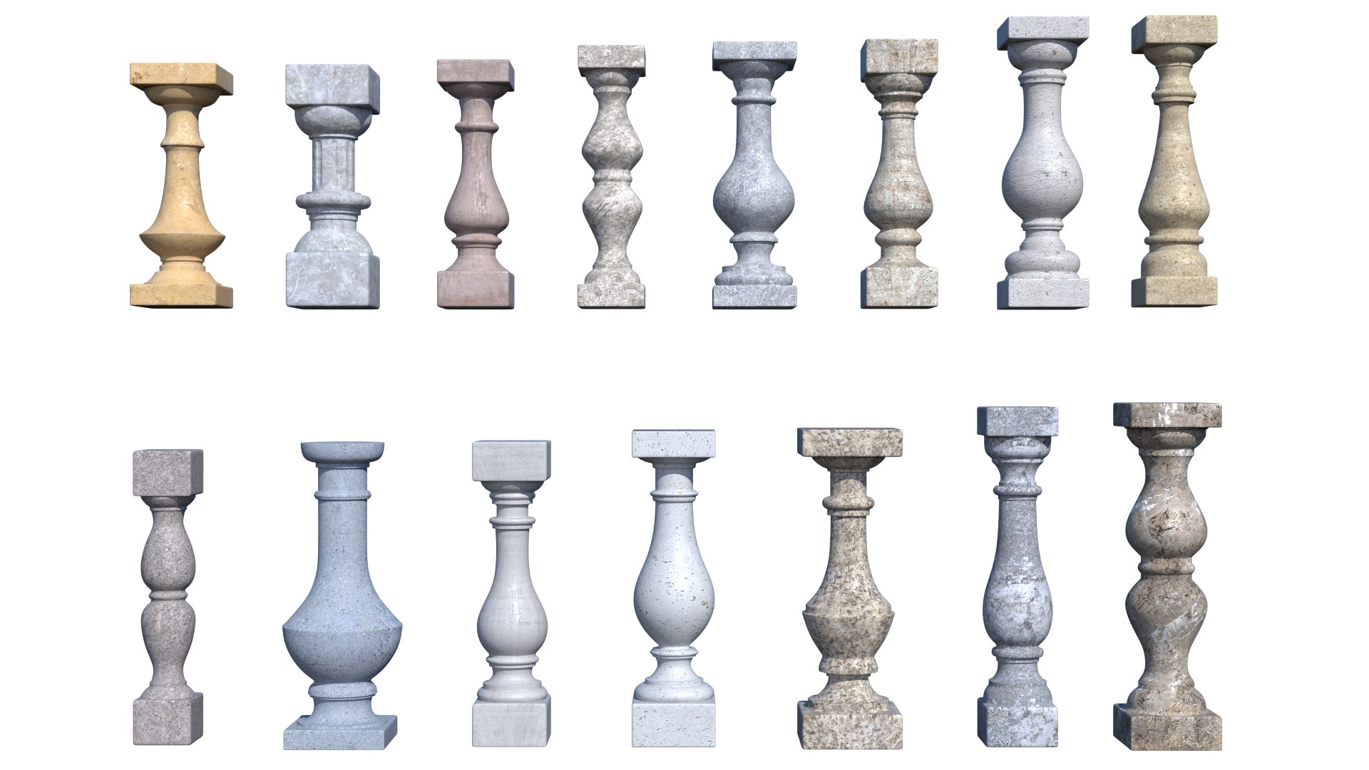Pack Baluster 3ds