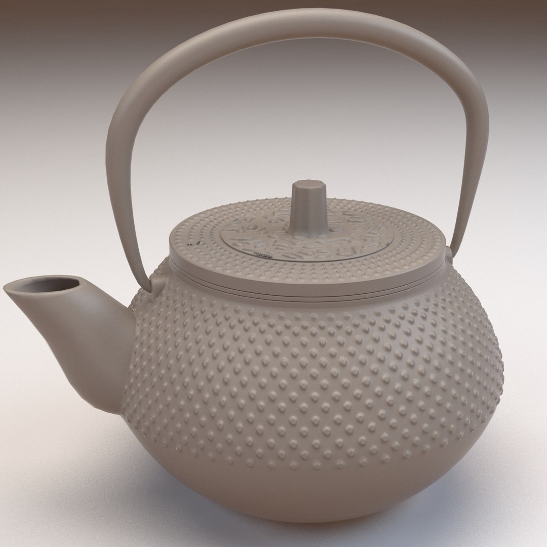 Realistic Teapot 3d Model