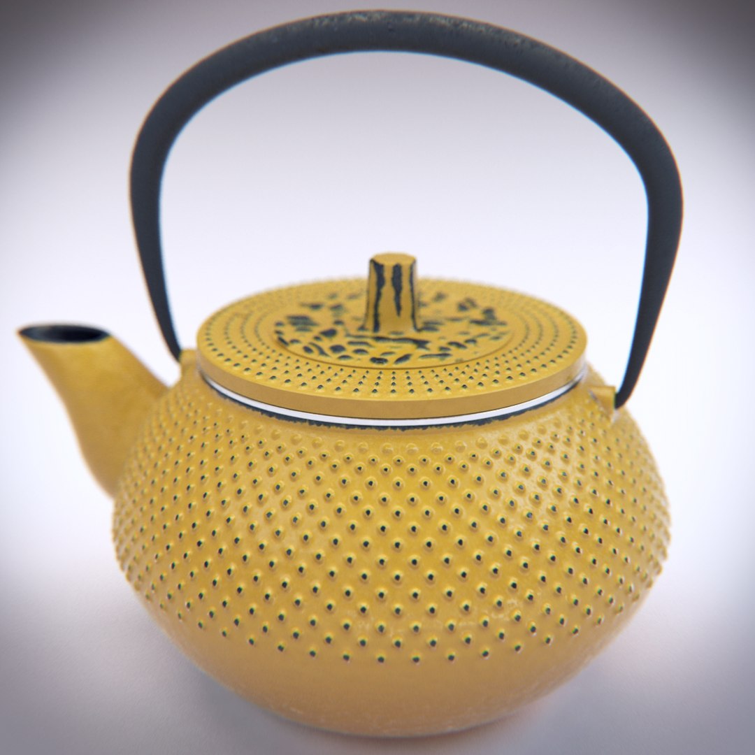 Realistic Teapot 3d Model