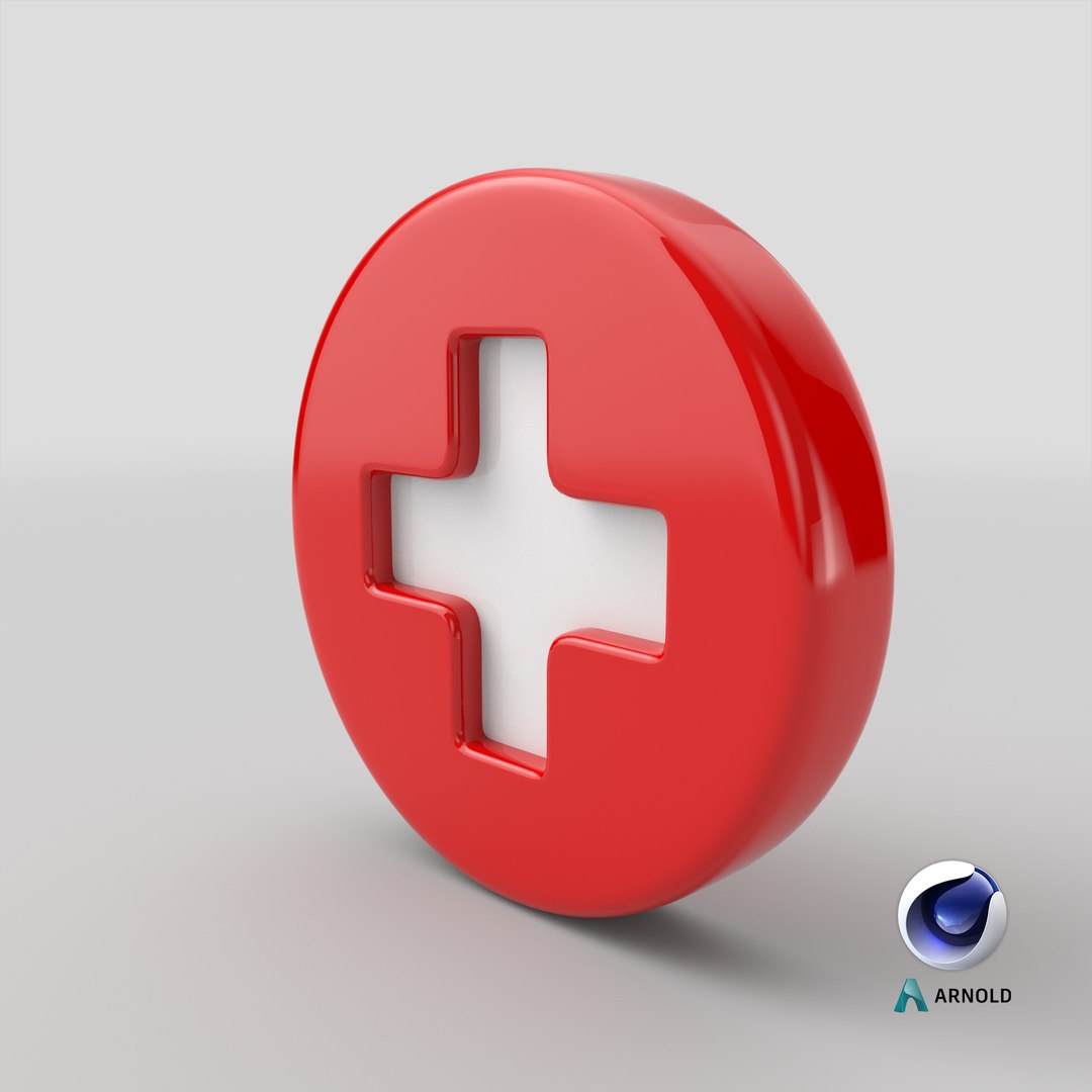 3D First Aid Icon model - TurboSquid 1992476
