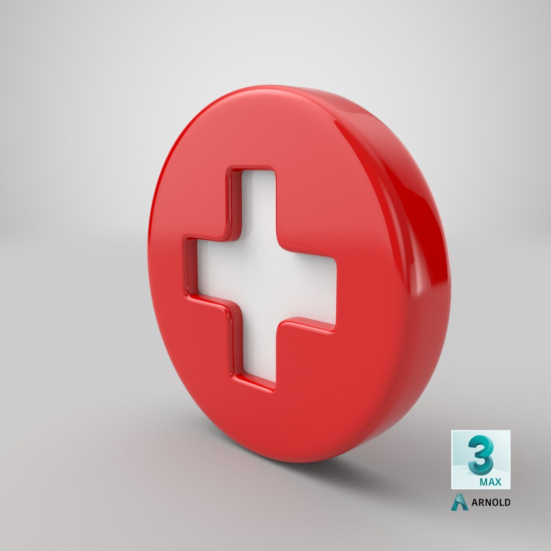 3D First Aid Icon model - TurboSquid 1992476