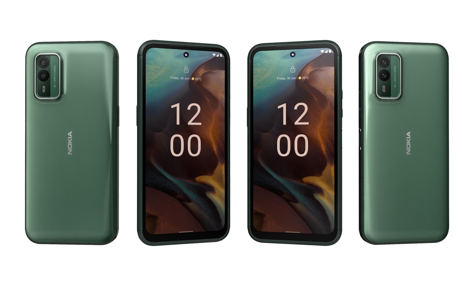 Nokia XR30 Black And Green 3D - TurboSquid 2077341