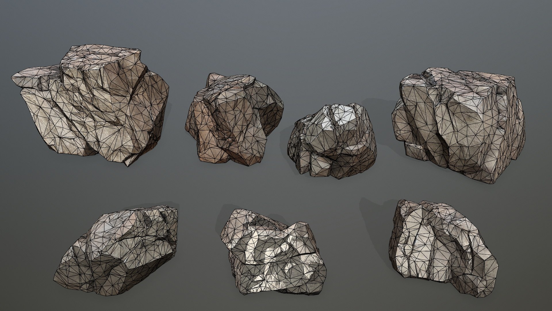 3D Desert Rocks Model - TurboSquid 2355500