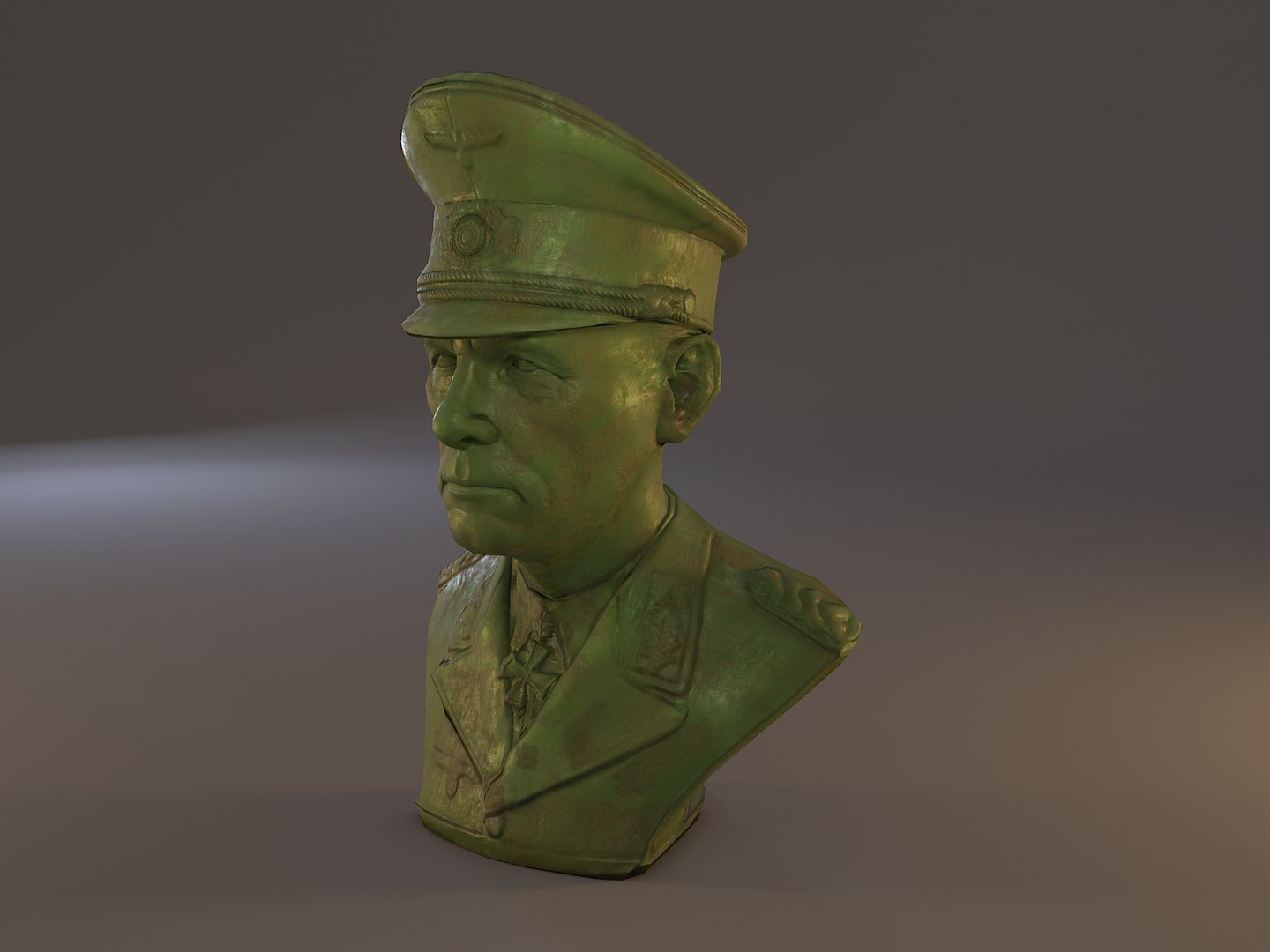 Erwin rommel bust model - TurboSquid 1534148
