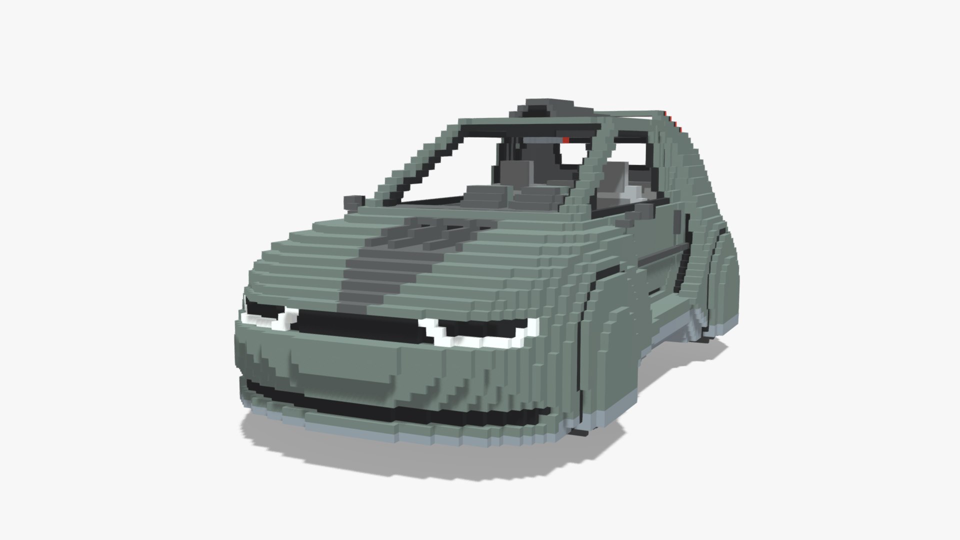 Voxel Sci-Fi Car 3D Model - TurboSquid 2309813
