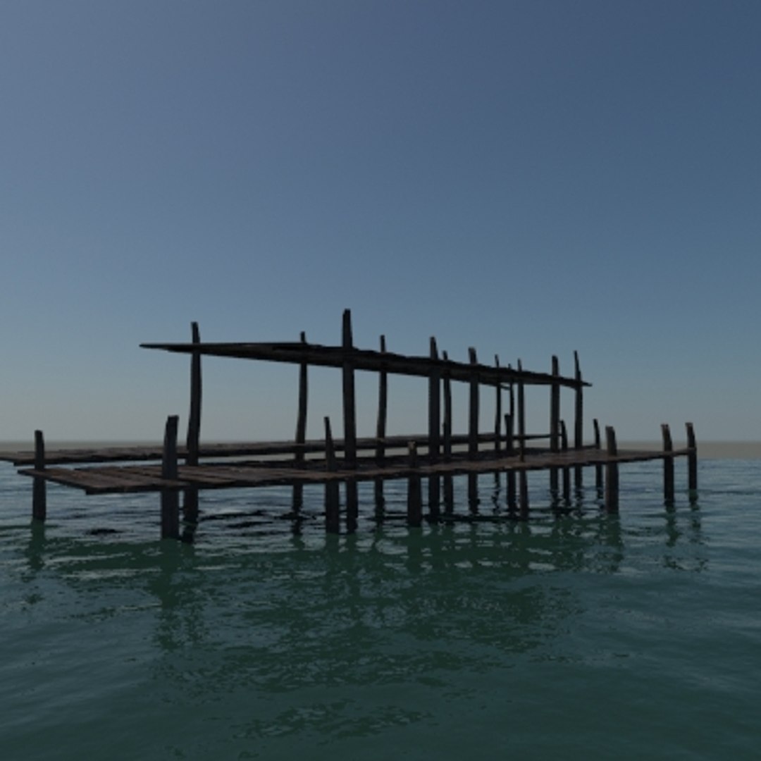 Old Boat Dock 3d Max
