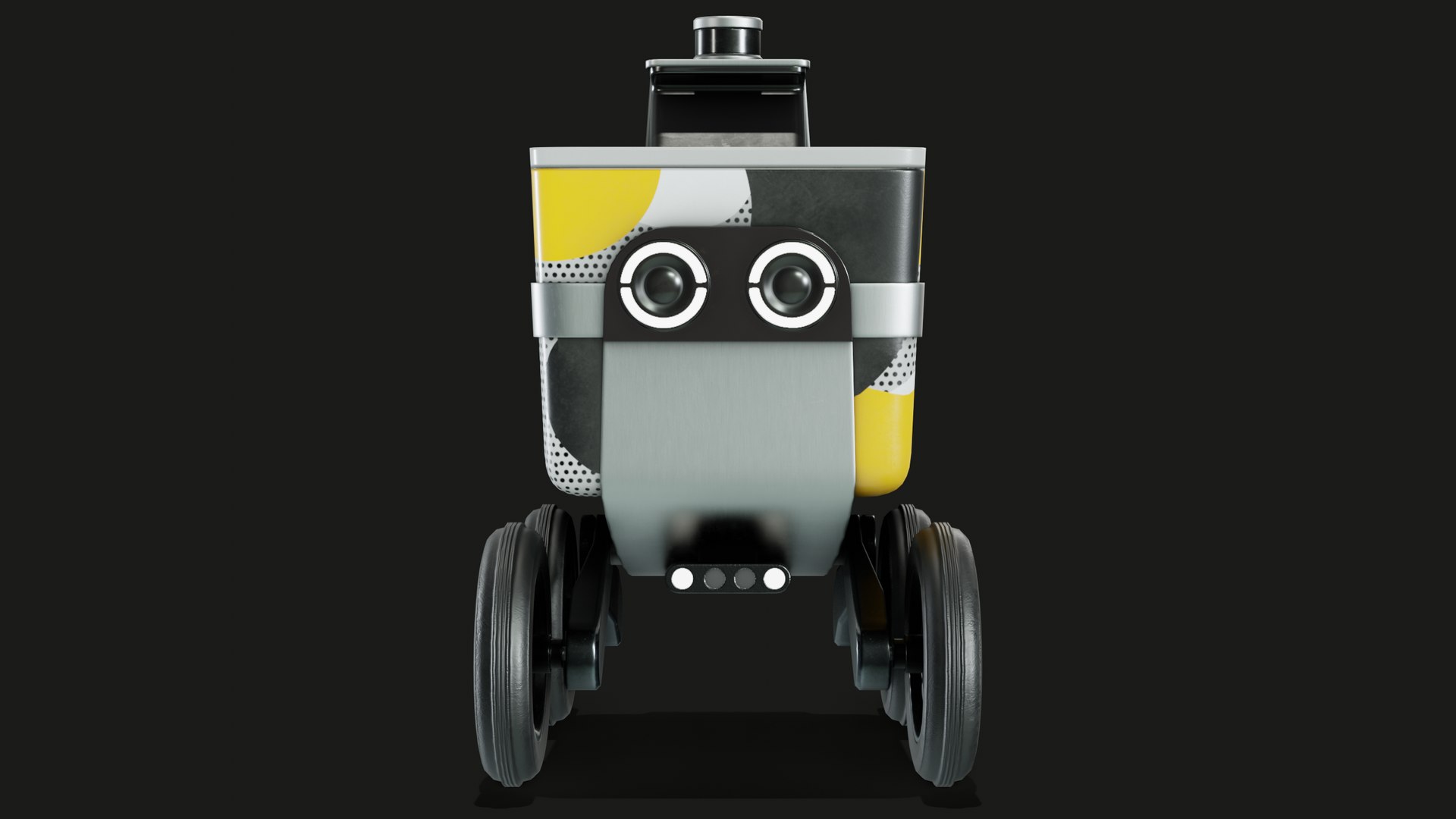 Cute Delivery Robot 3D - TurboSquid 1902229