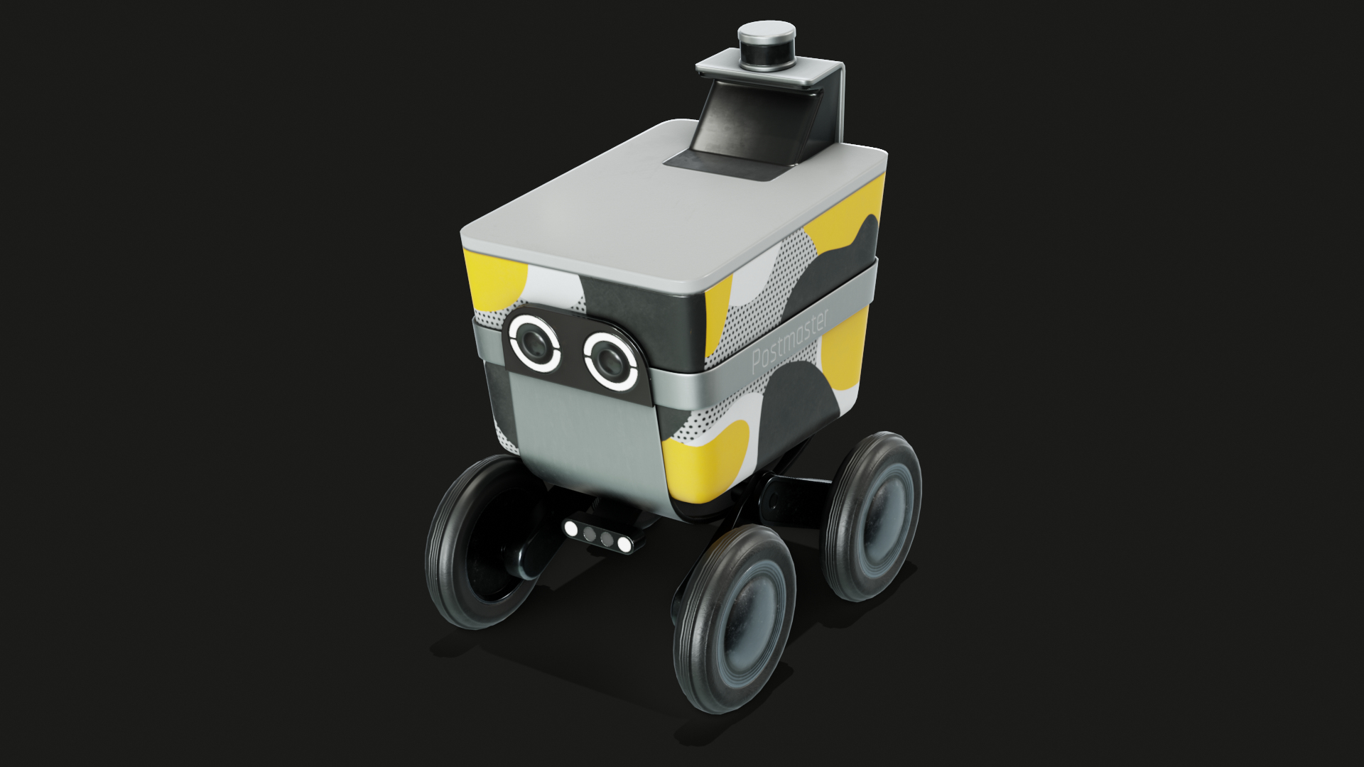Cute Delivery Robot 3D - TurboSquid 1902229
