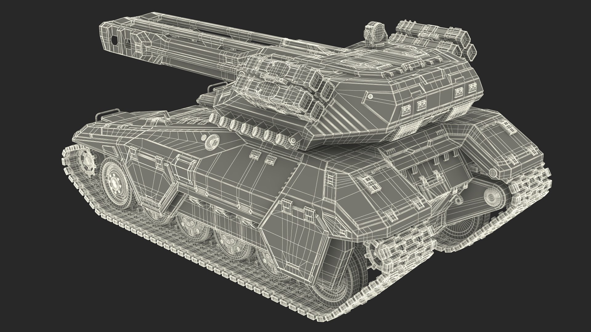 Futuristic Military Heavy Tank 3D - TurboSquid 2346058