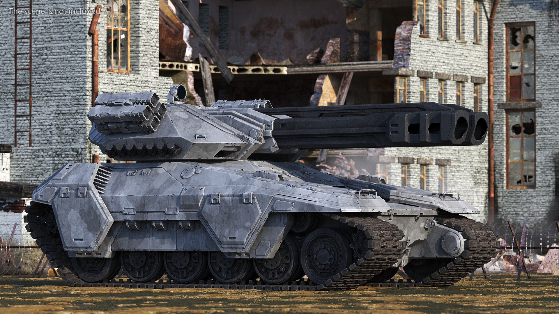 Futuristic Military Heavy Tank 3D - TurboSquid 2346058