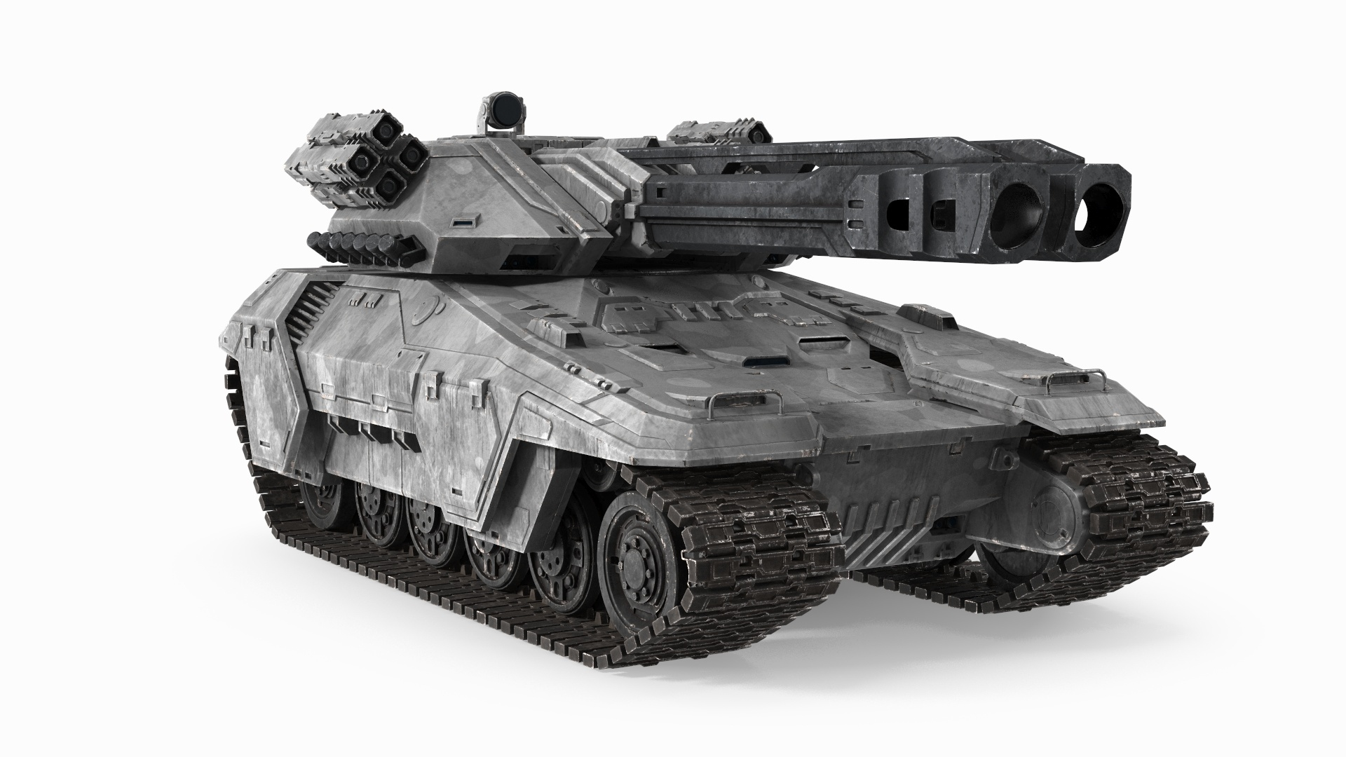 Futuristic Military Heavy Tank 3D - TurboSquid 2346058
