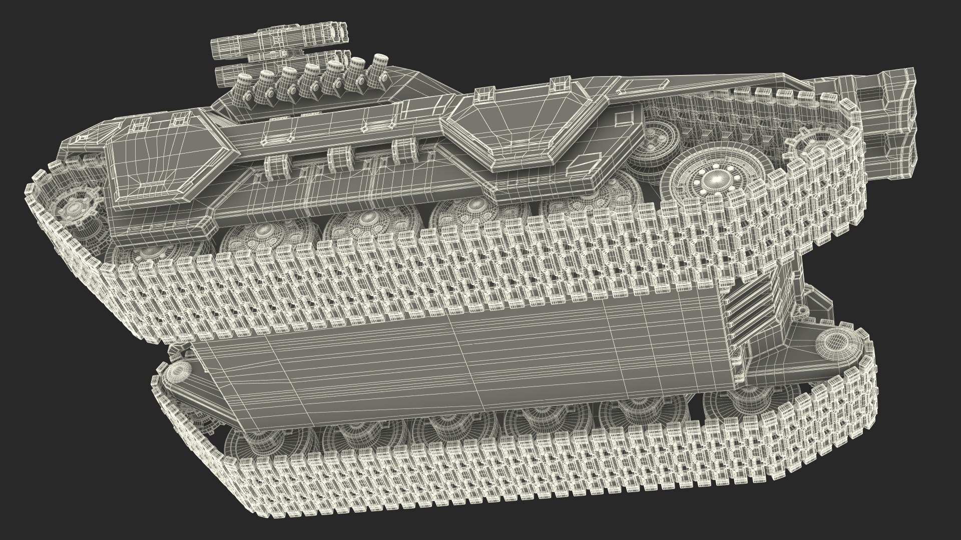 Futuristic Military Heavy Tank 3D - TurboSquid 2346058