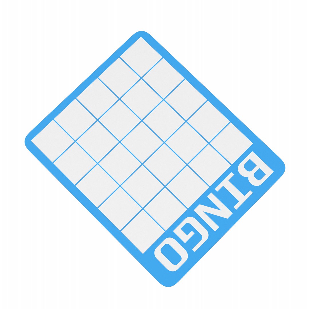 3D Blue Bingo Card - TurboSquid 2324101