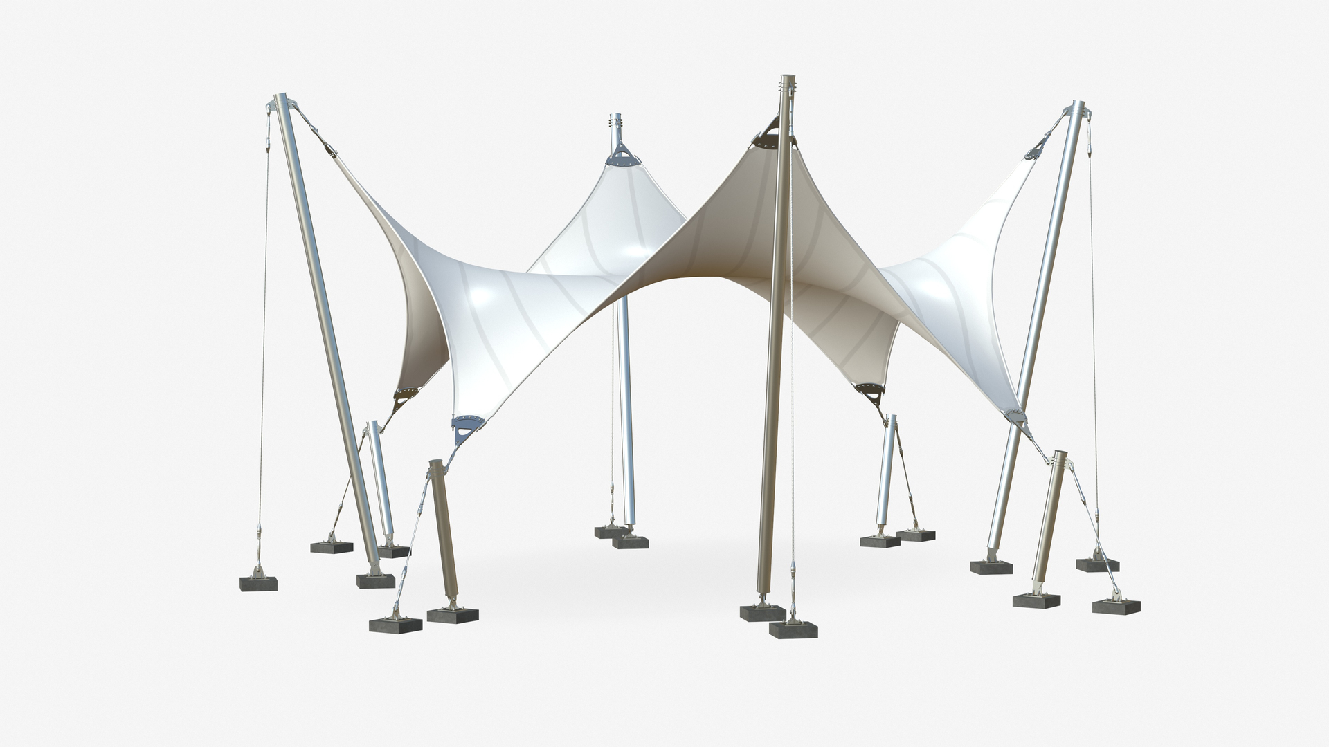 3D Tensile Structures System model - TurboSquid 1894253