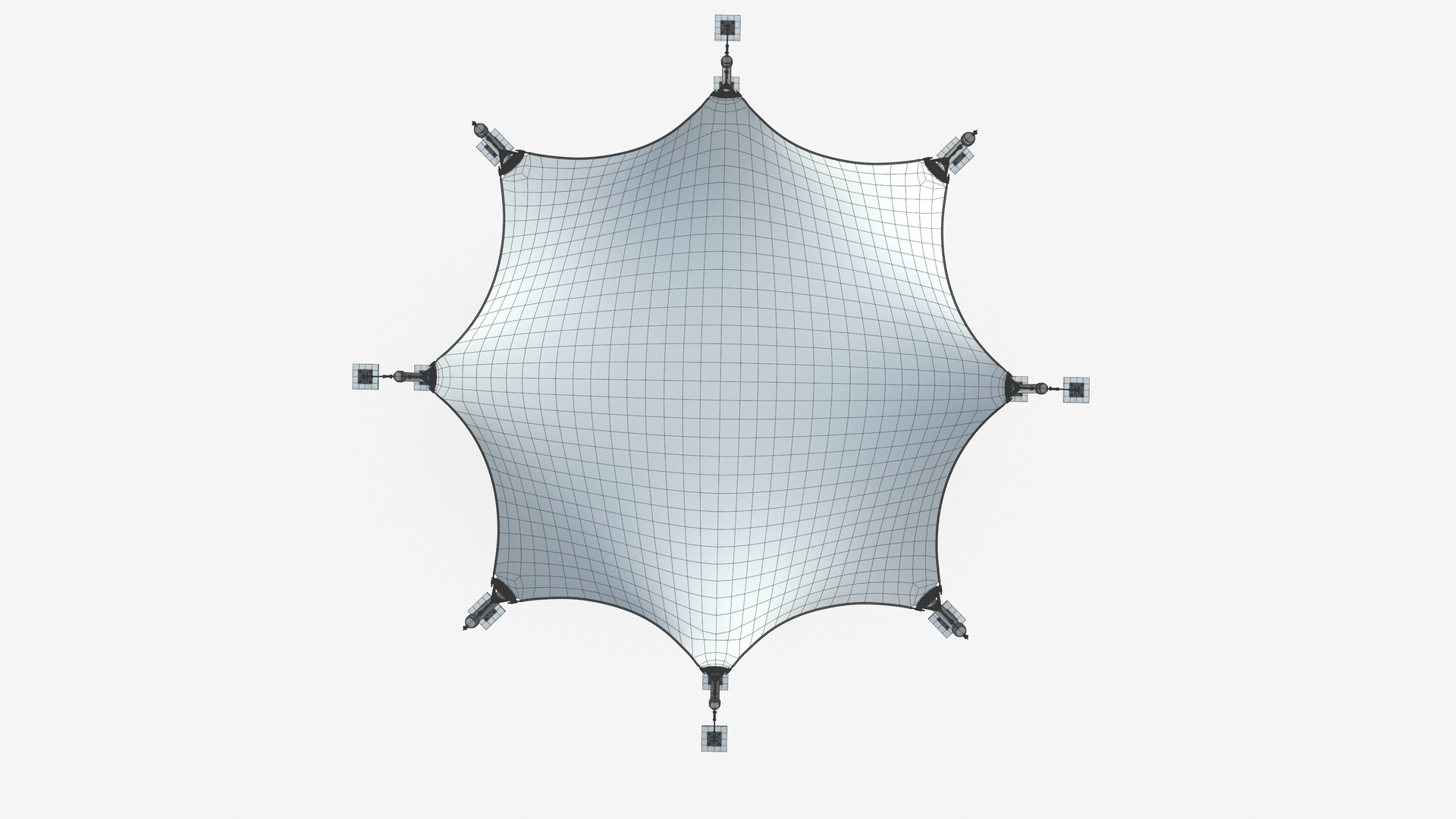 3D Tensile Structures System model - TurboSquid 1894253