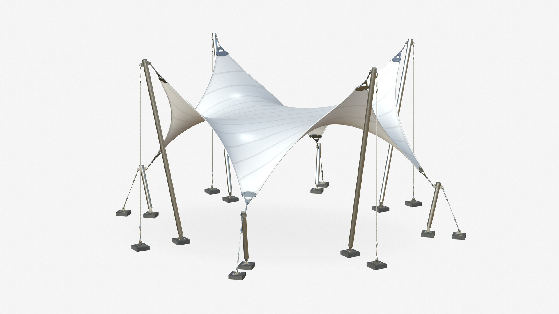 3D Tensile Structures System model - TurboSquid 1894253