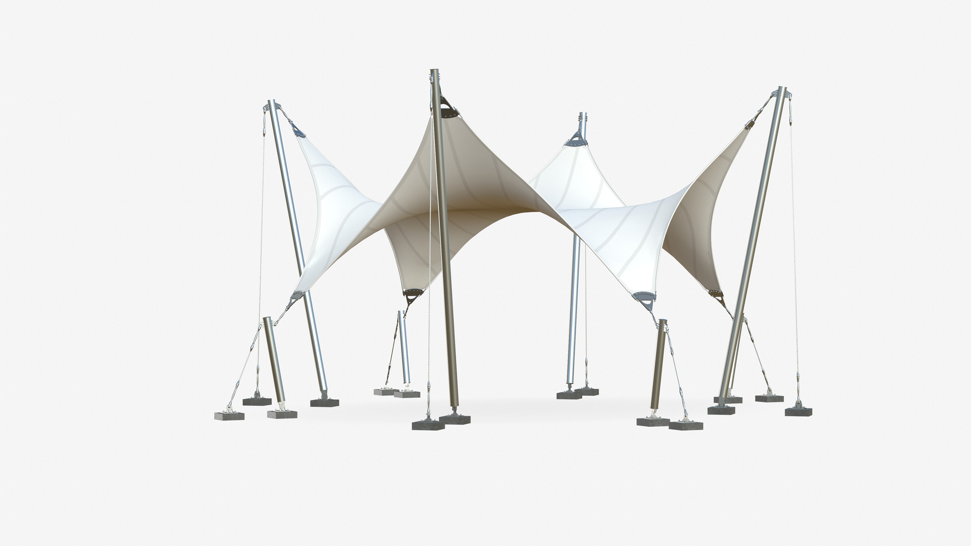 3D Tensile Structures System model - TurboSquid 1894253