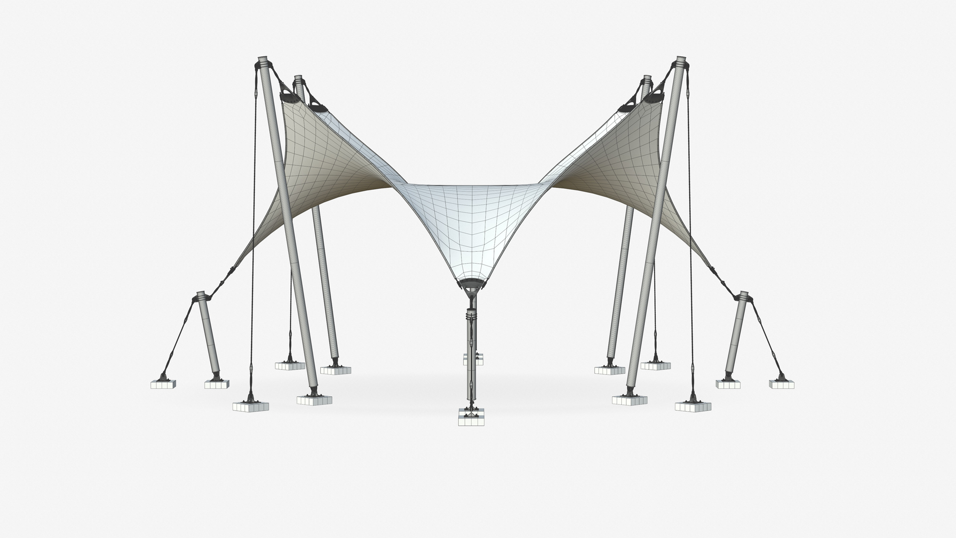 3D Tensile Structures System model - TurboSquid 1894253