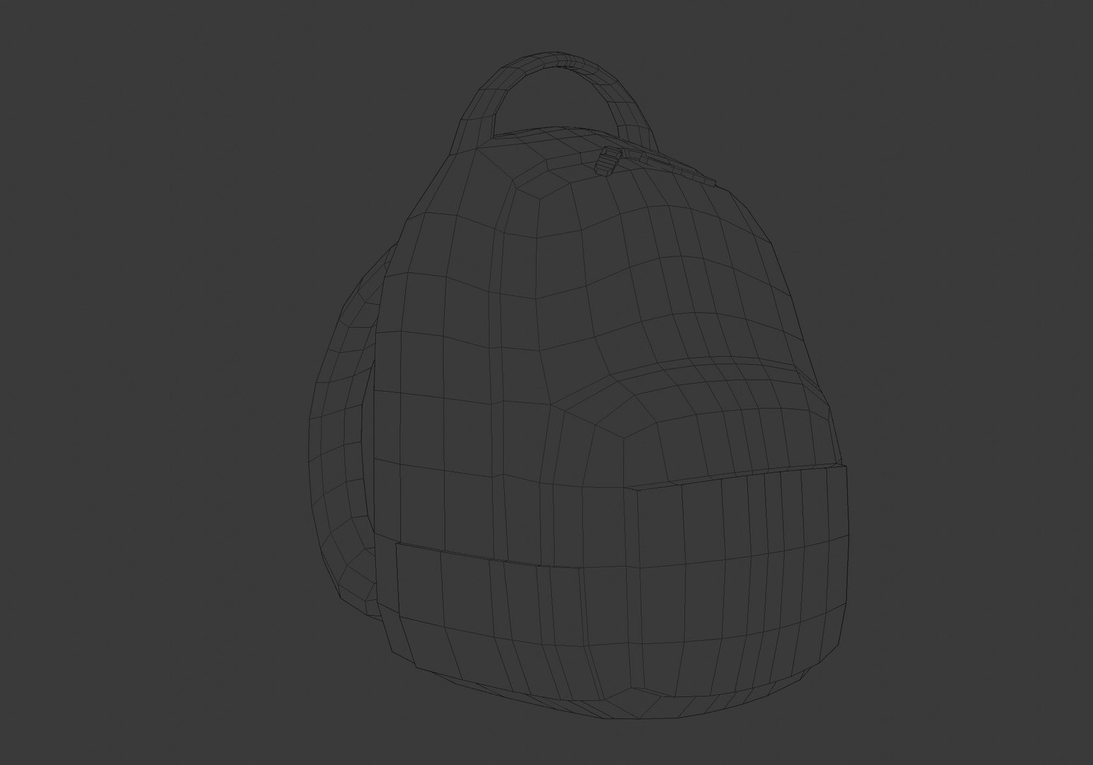 3D Gray Cartoon Backpack - TurboSquid 1912877