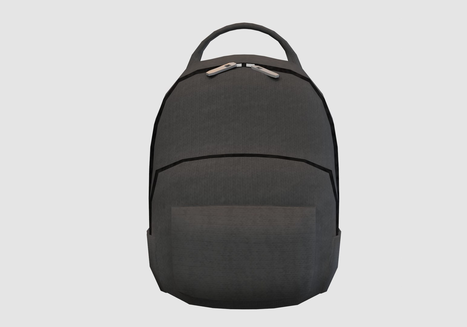 3D Gray Cartoon Backpack - TurboSquid 1912877
