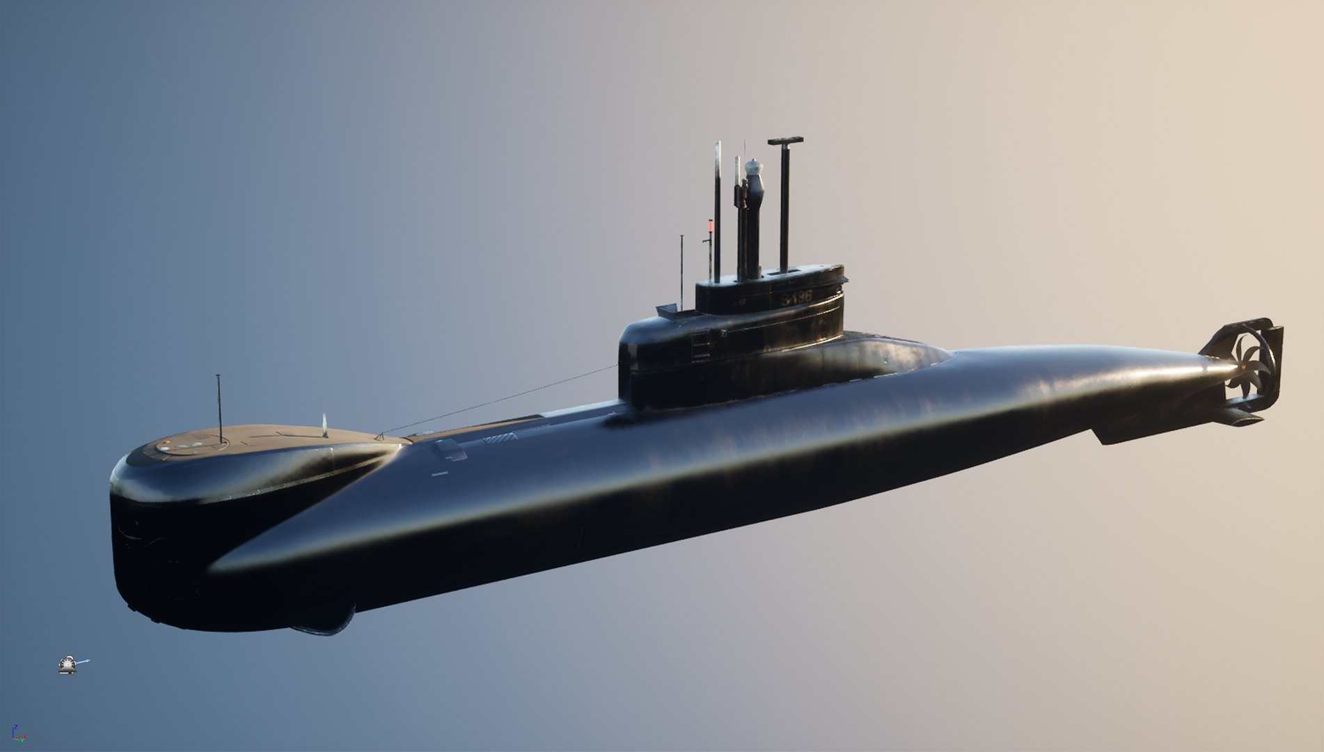 3D Type 206 Class Submarine Model - TurboSquid 2061877