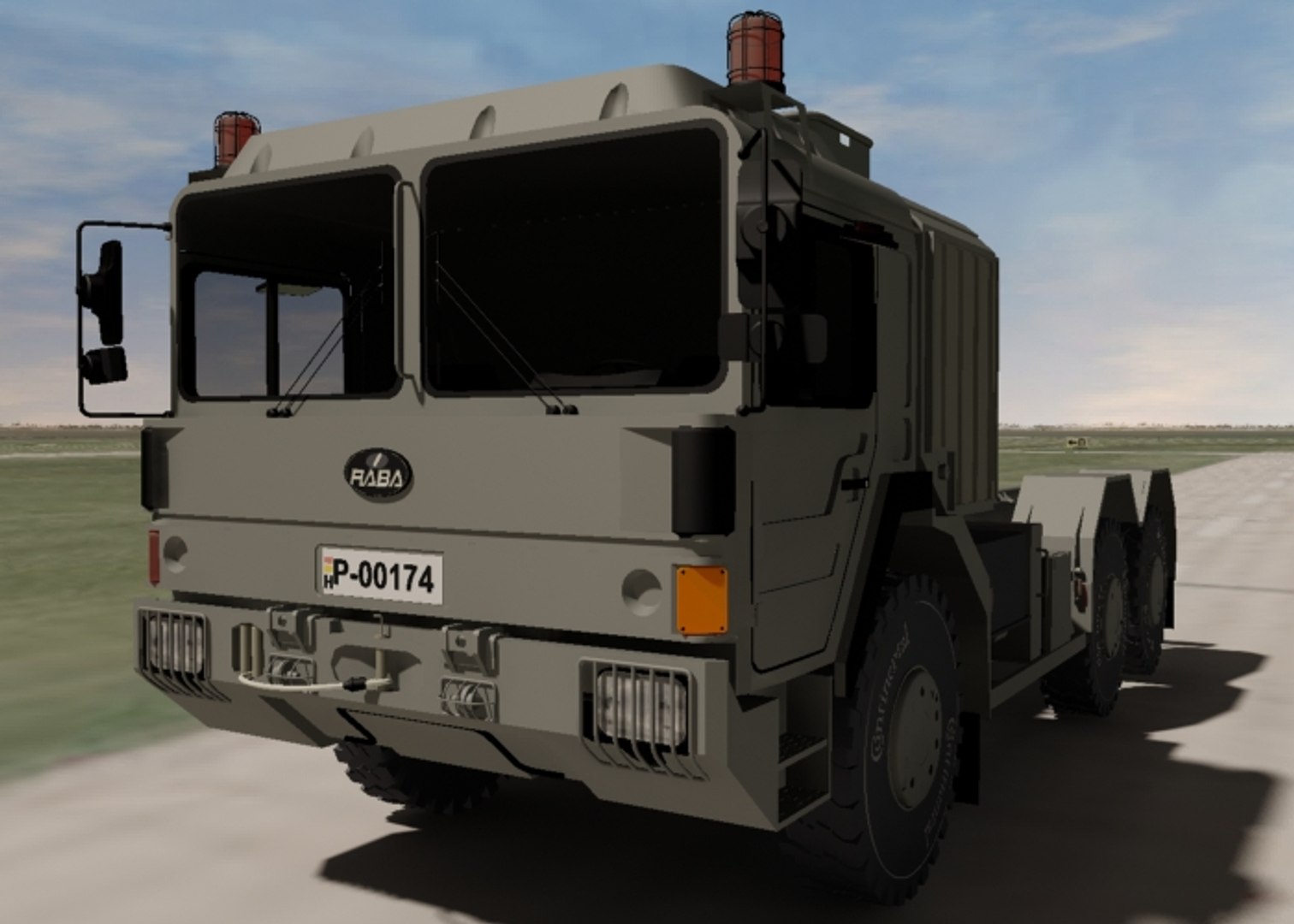 3d Model Hungarian Military Raba H25