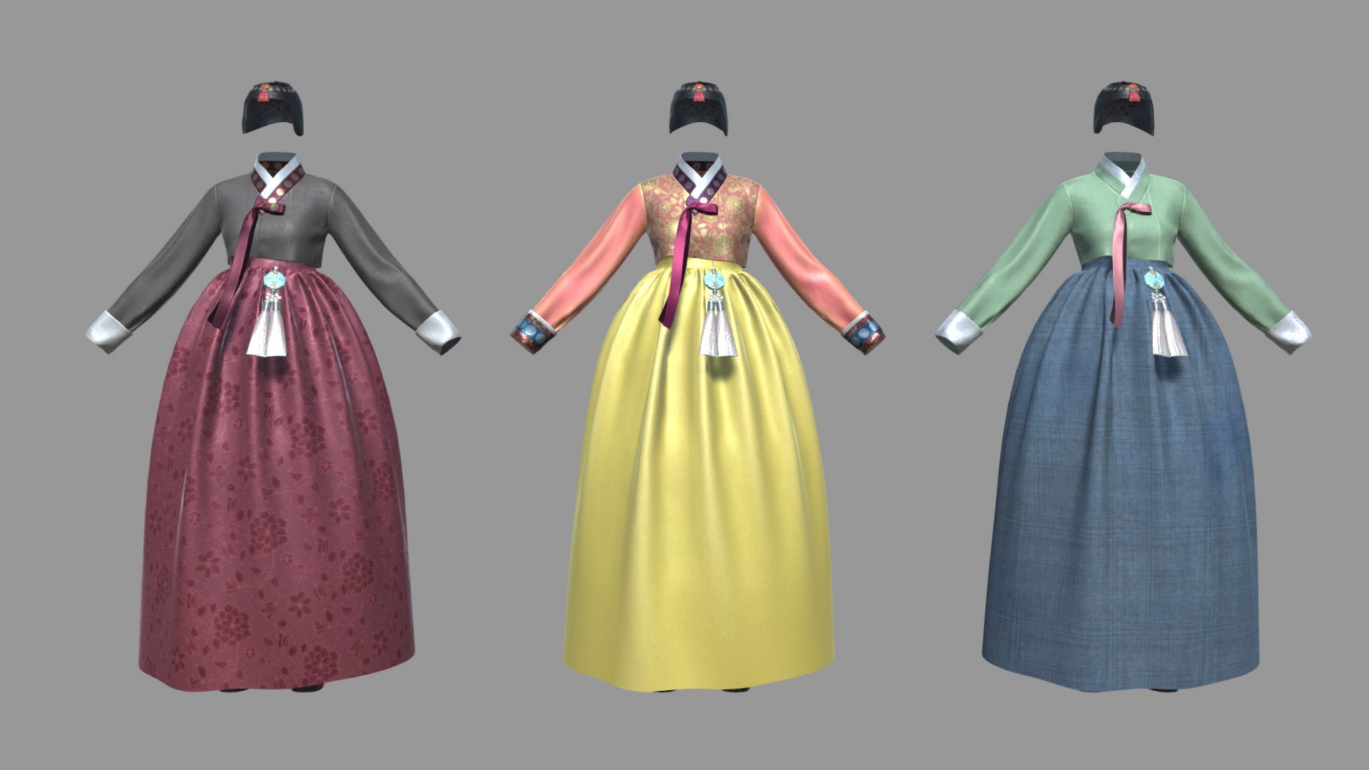Hanbok model - TurboSquid 1876489