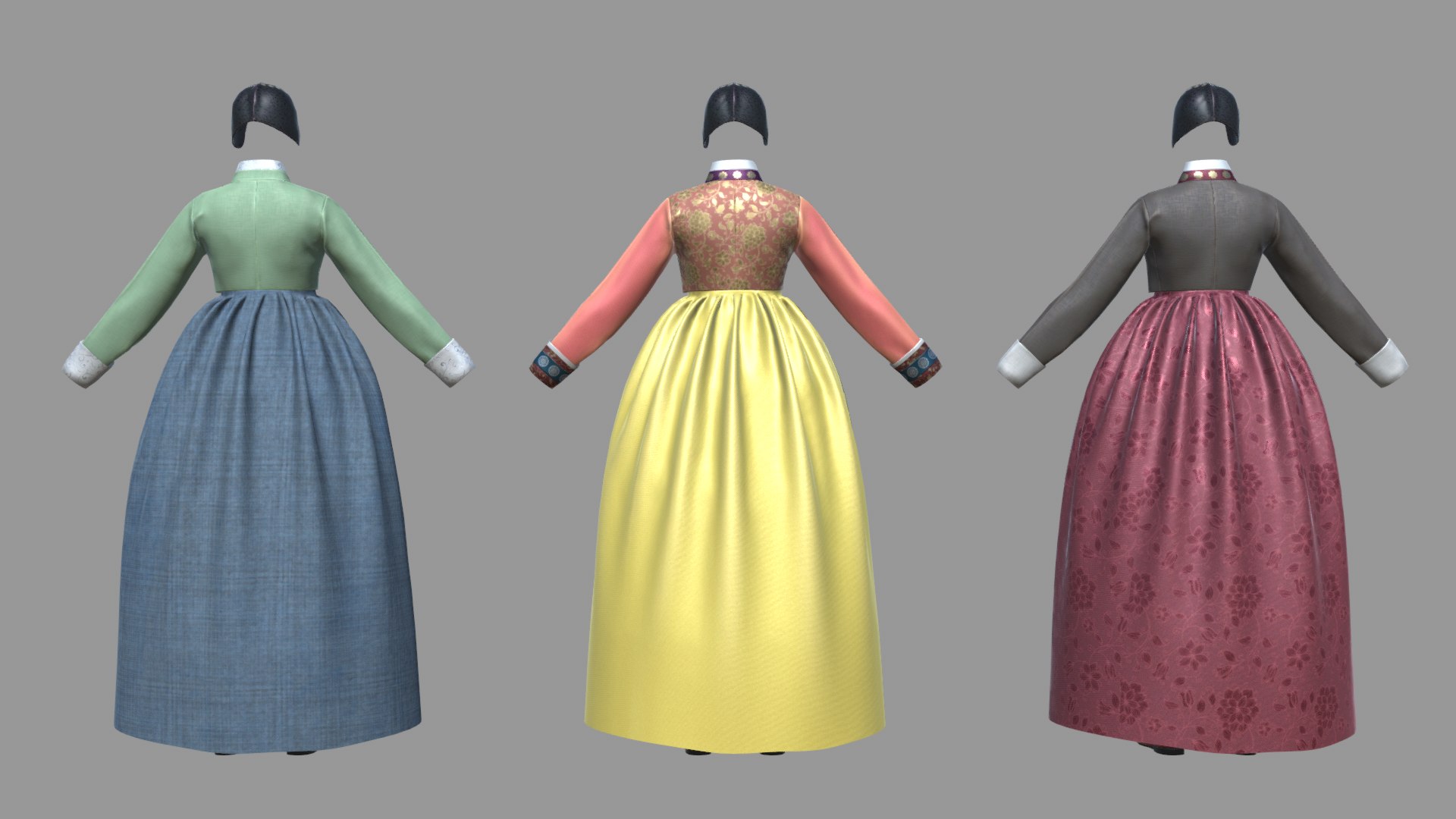 Hanbok model - TurboSquid 1876489