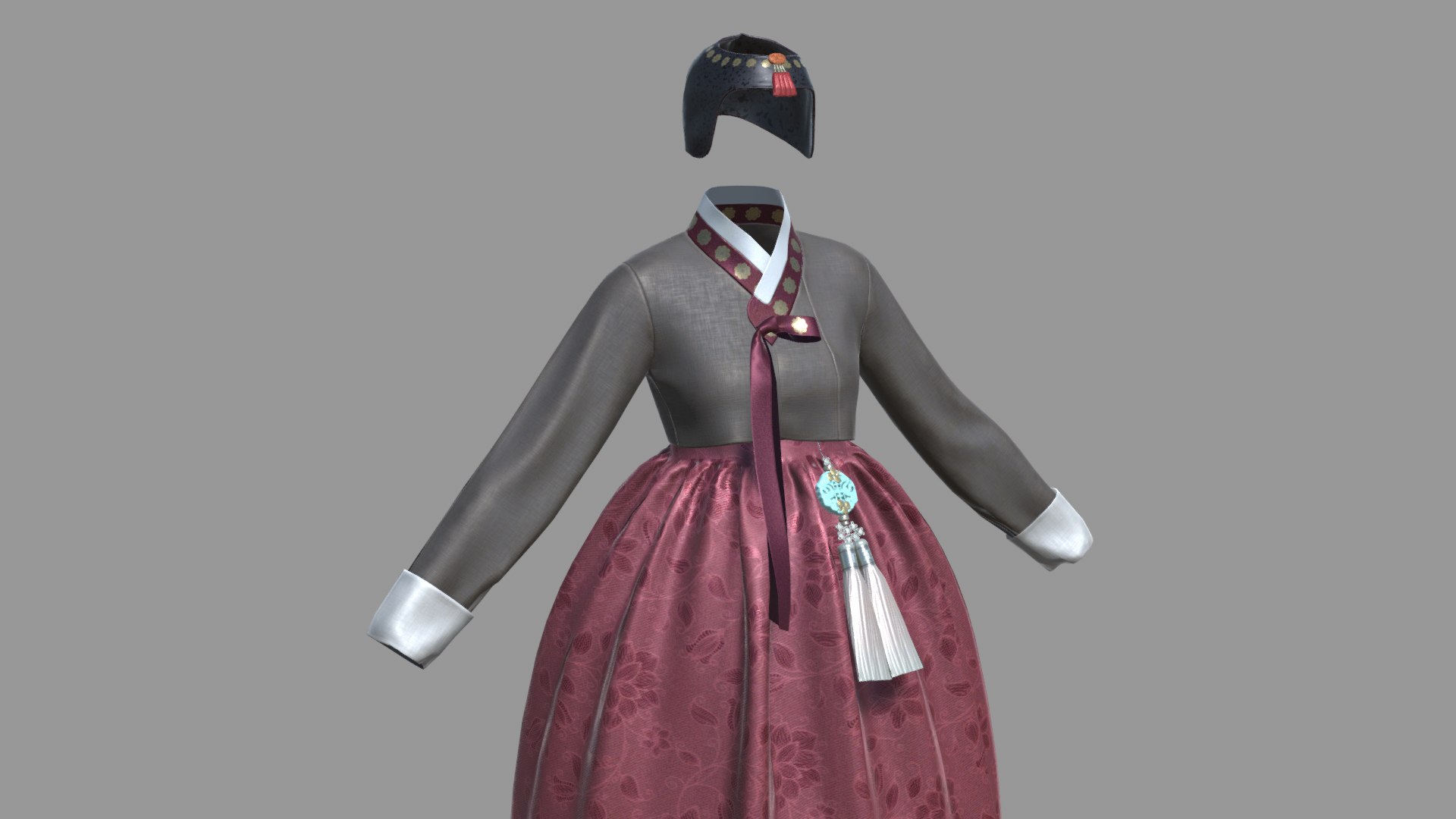 Hanbok model - TurboSquid 1876489